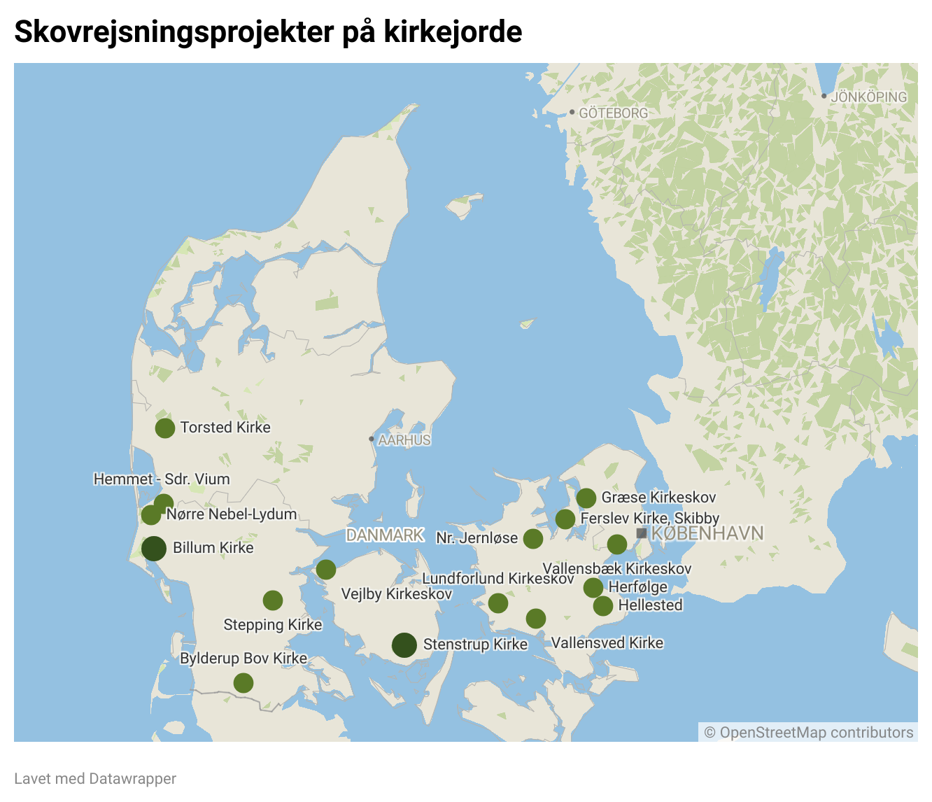 Mere skov på kirkernes jord til glæde for sognets befolkning ...